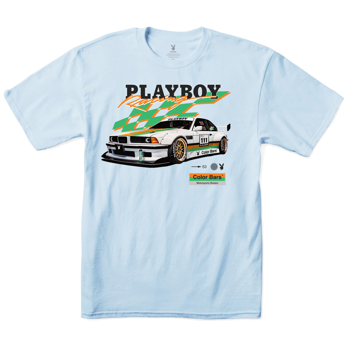 Motorsport Tee - Light Blue – Color Bars